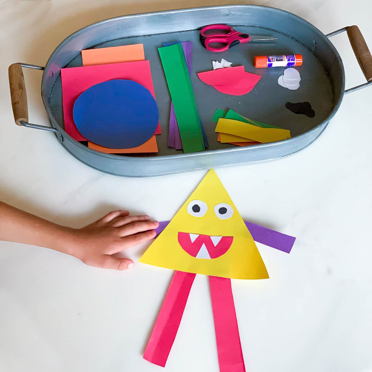 Shapes Craft - Make a Monster and Learn Shapes – 7 Days of Play