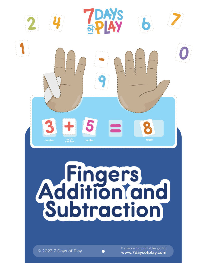 Fingers Addition and Subtraction - Printable – 7 Days of Play