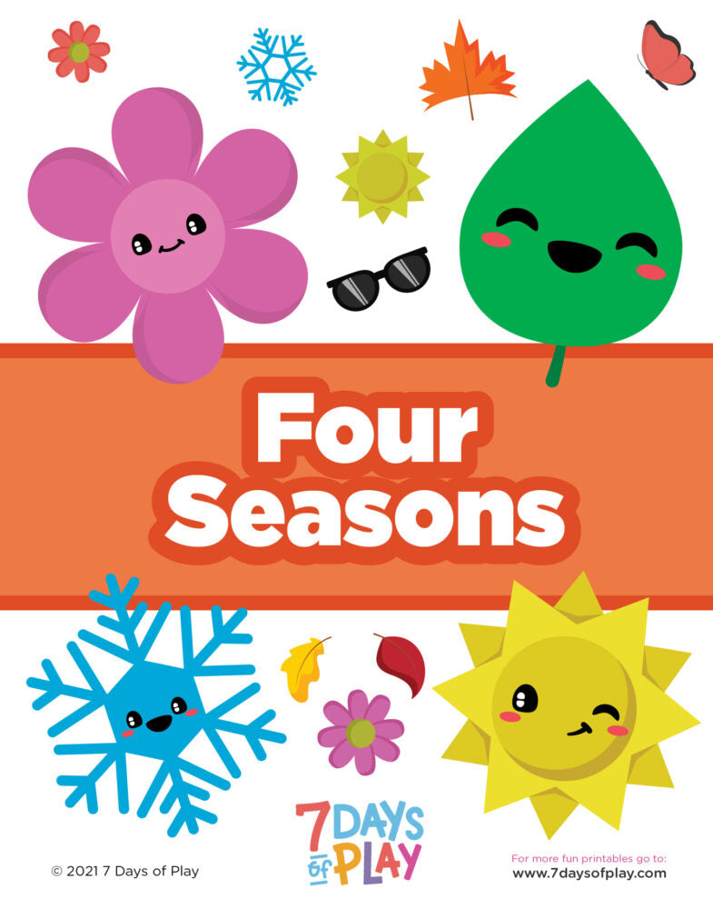 Four Seasons Activities Printable for Kids – 7 Days of Play