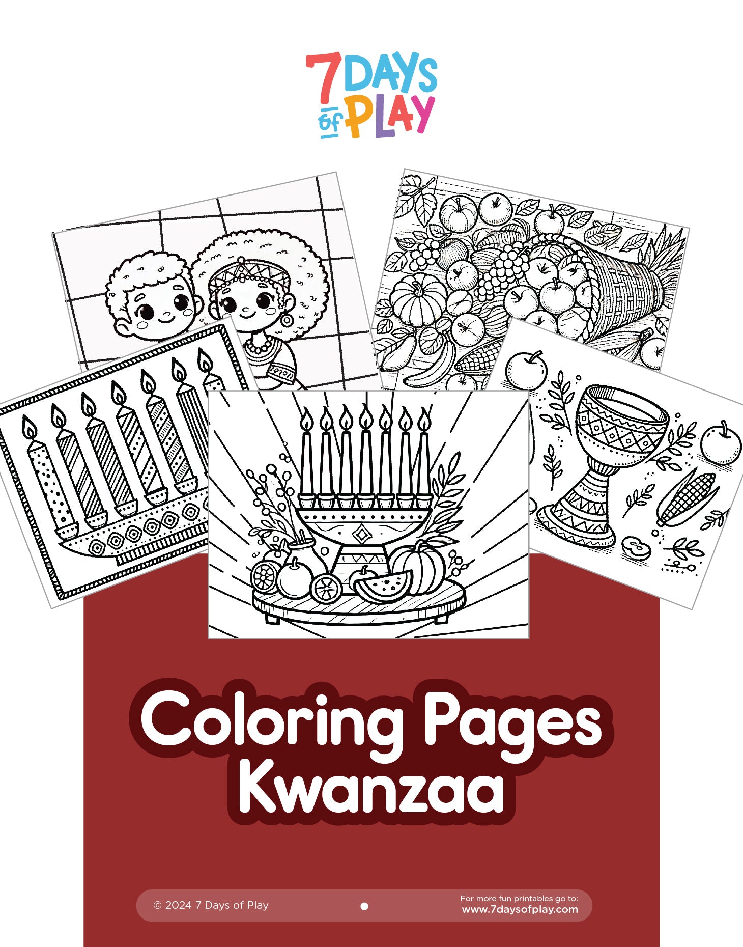 Coloring Pages Kwanzaa - Printable – 7 Days of Play