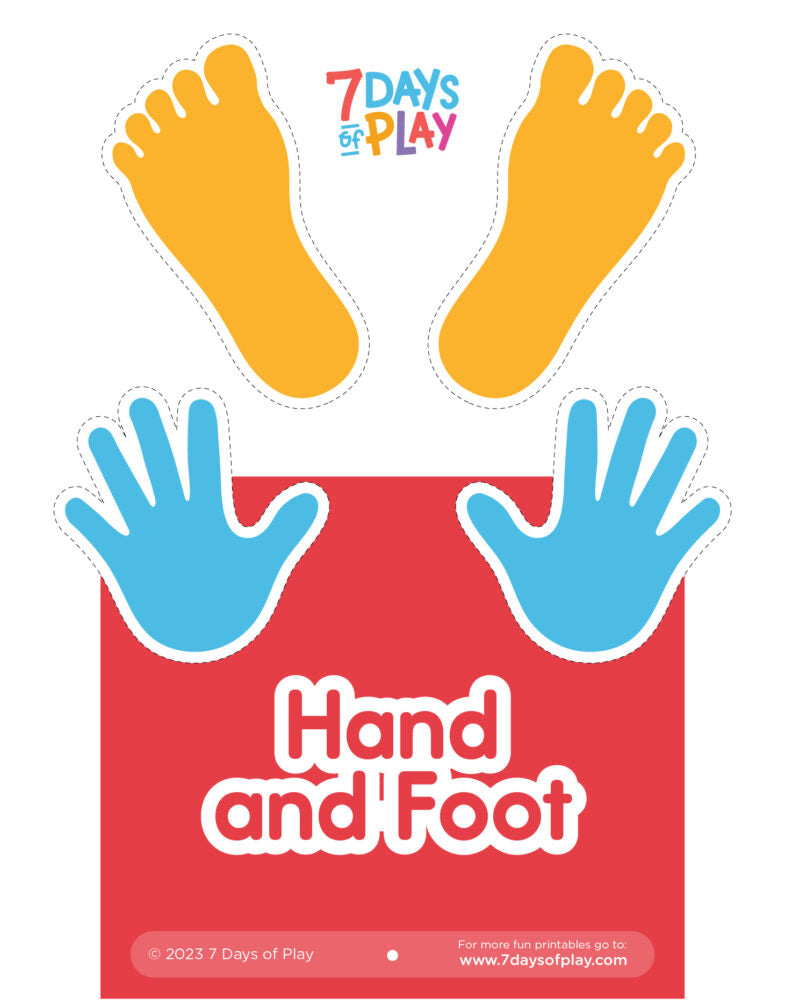 Hand and Foot - Activity for Kids – 7 Days of Play