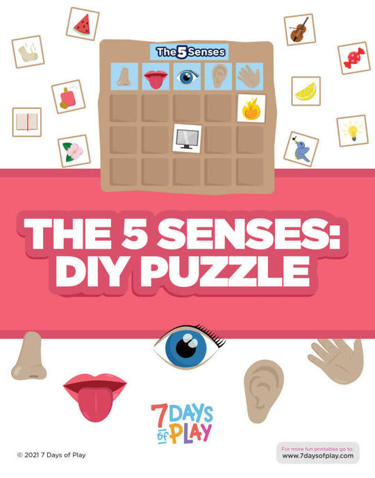 The 5 Senses - Fun Printable – 7 Days of Play