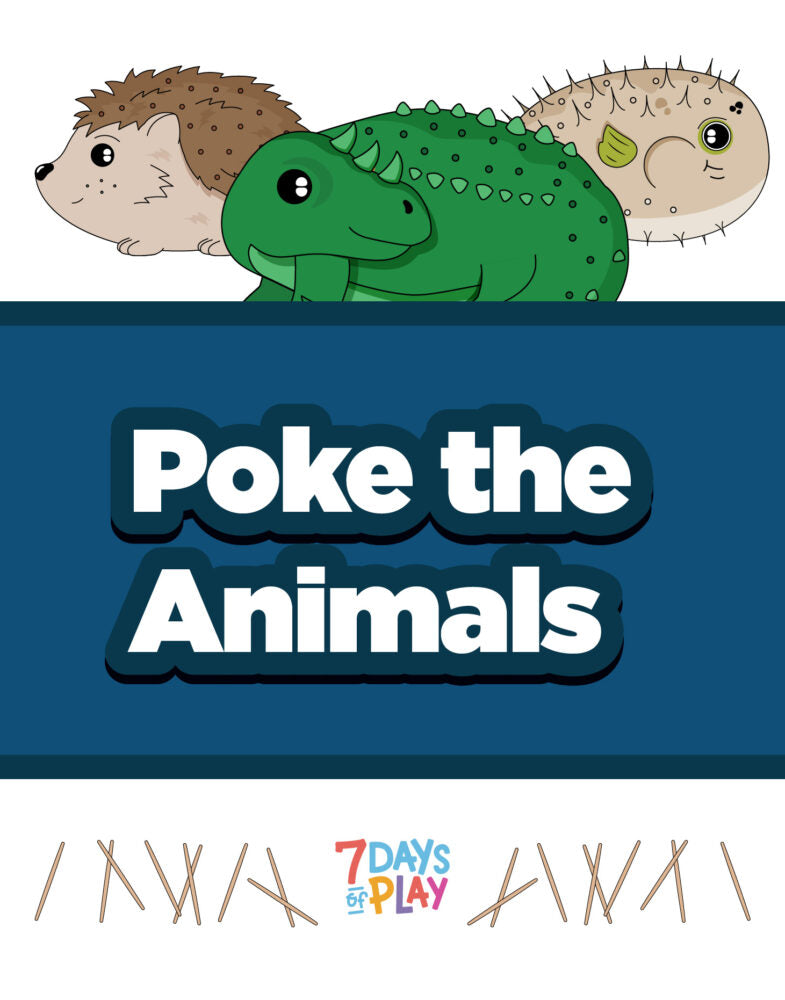 Poke the Animals - Fine Motor Skill Activity – 7 Days of Play